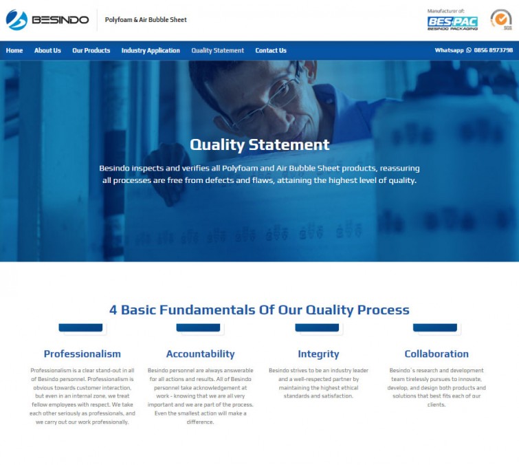 BESINDO WEBSITE DESIGN SURABAYA JAKARTA - Portfolio Mark Design - Jasa ...