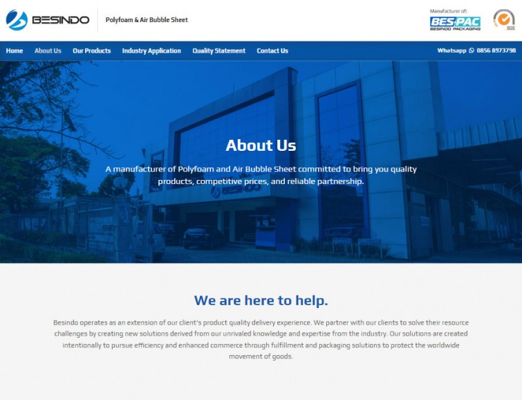 BESINDO WEBSITE DESIGN SURABAYA JAKARTA - Portfolio Mark Design - Jasa ...