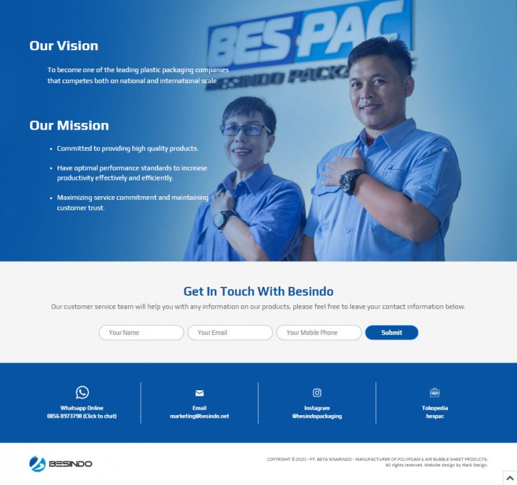 BESINDO WEBSITE DESIGN SURABAYA JAKARTA - Portfolio Mark Design - Jasa ...