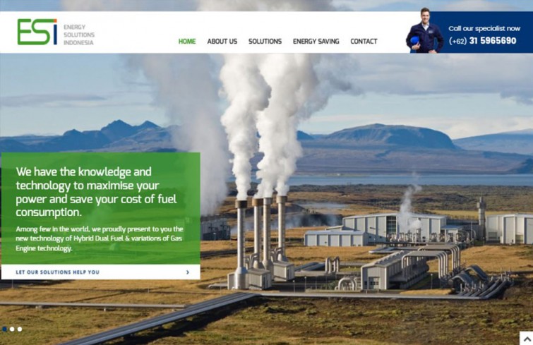 PT ESI Website Design Surabaya Jakarta - Portfolio Mark Design - Jasa ...