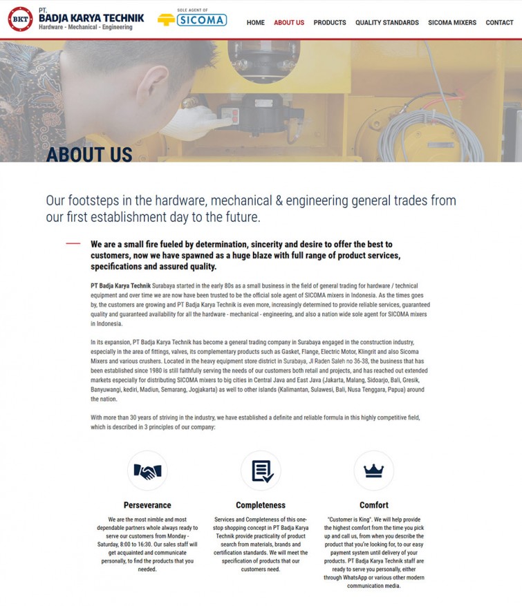 Badja karya technik Website Design Surabaya Jakarta - Portfolio Mark ...