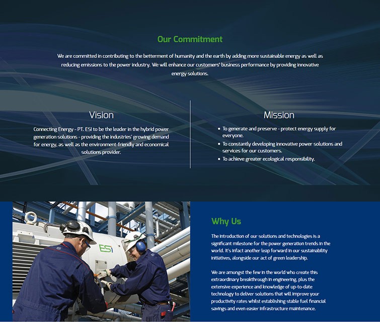 PT ESI Website Design Surabaya Jakarta - Portfolio Mark Design - Jasa ...